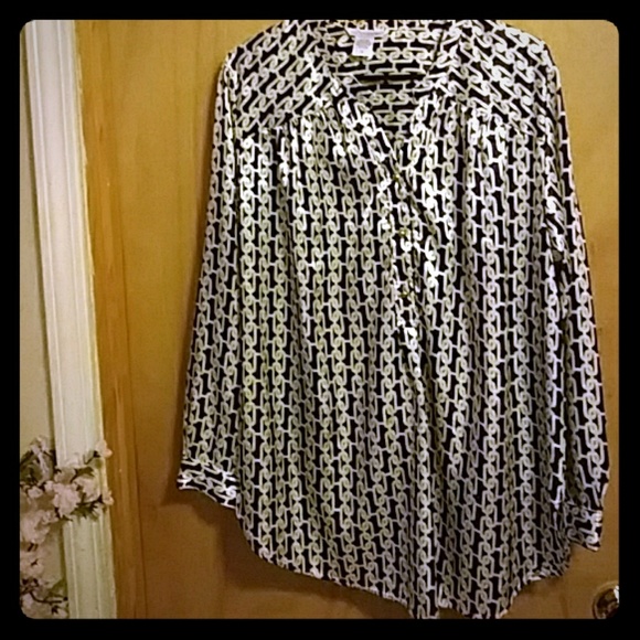 Tops | Stunning Vintage Throwback Satin Chain Link Top | Poshmark